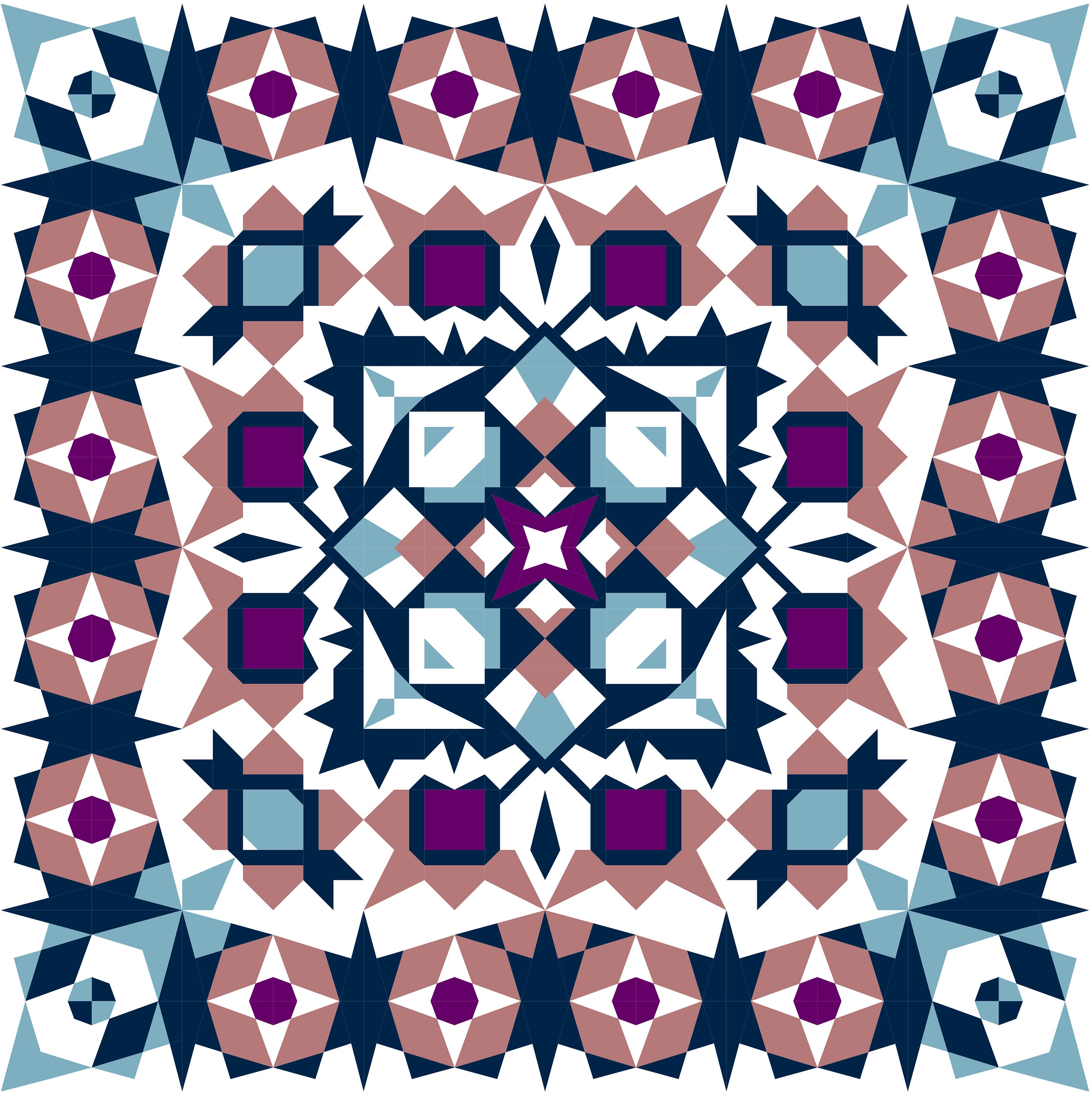 Courting Prism Foundation Paper Pieced Quilt PDF Pattern - Etsy