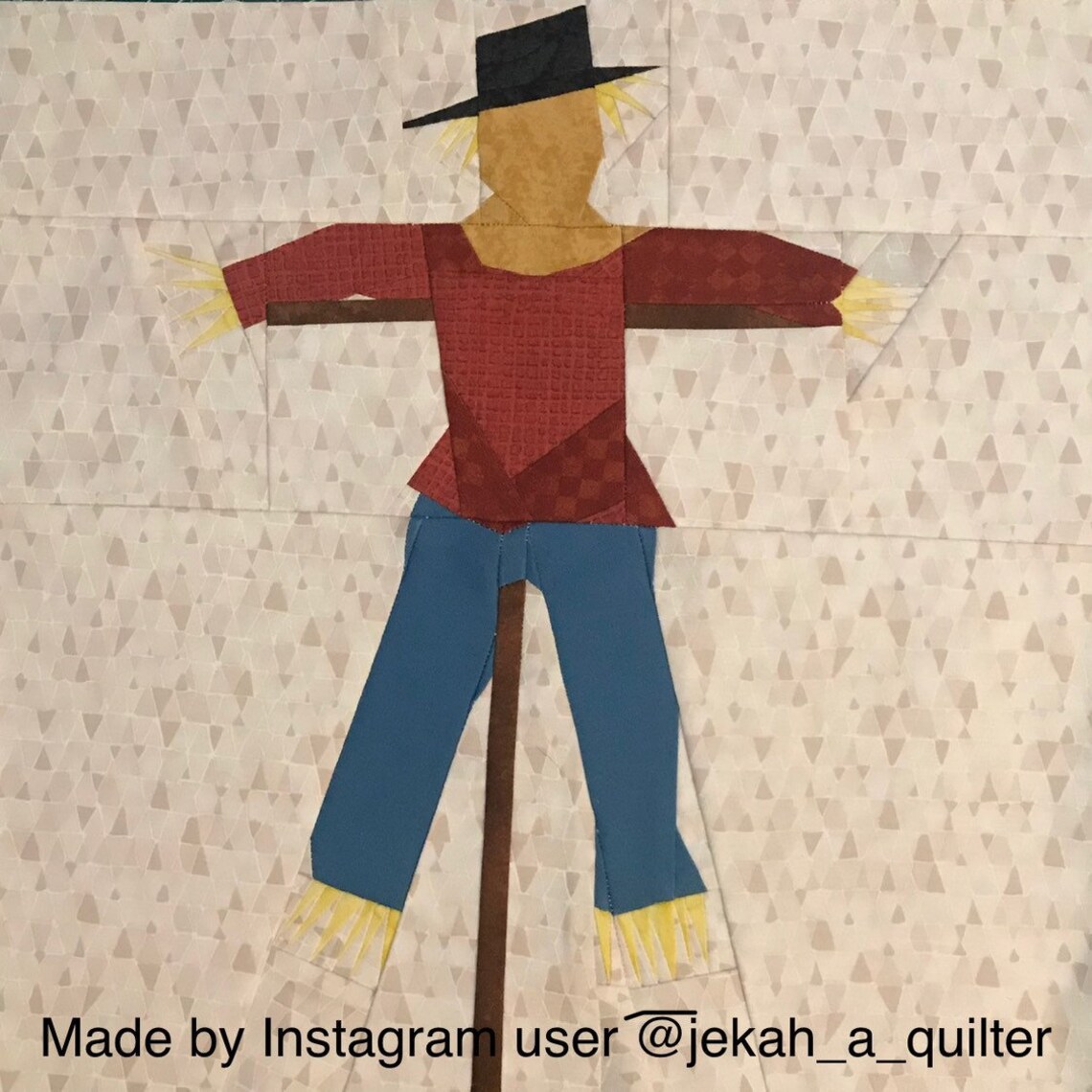 Scarecrow Foundation Paper Piecing Quilt Pattern Fall - Etsy