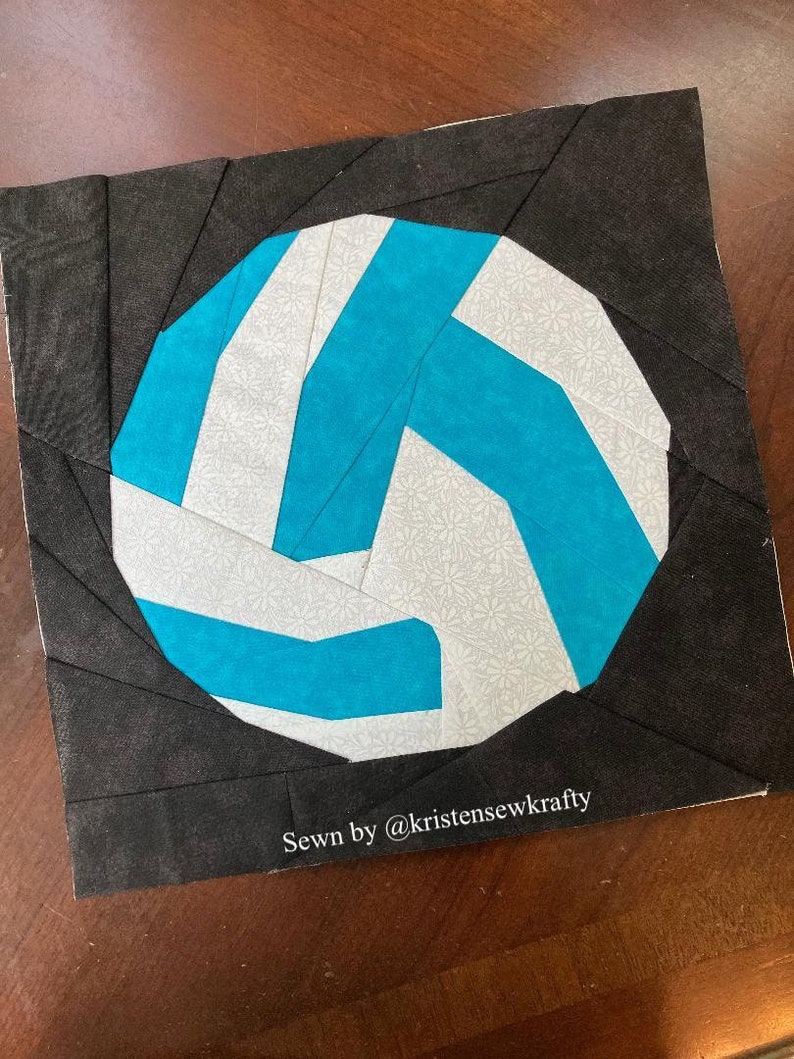 Volleyball - Let's Play Collection - Foundation Paper Pieced Quilt ...