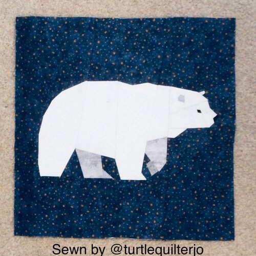 Polar Bear Foundation Paper Pieced Quilt Pattern PDF Download - Etsy