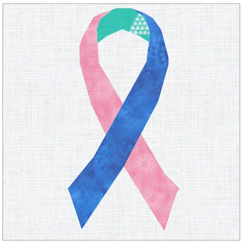 Support Ribbon Foundation Paper Pieced Quilt Pattern - Etsy