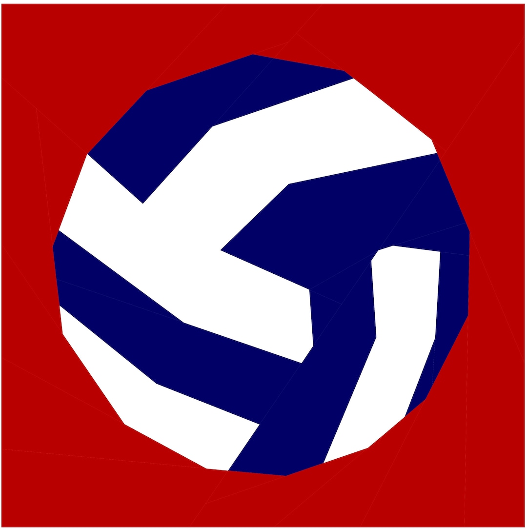 Volleyball - Let's Play Collection - Foundation Paper Pieced Quilt ...