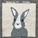 Rabbit Portrait - Easy Foundation Paper Pieced Quilt Pattern - Etsy