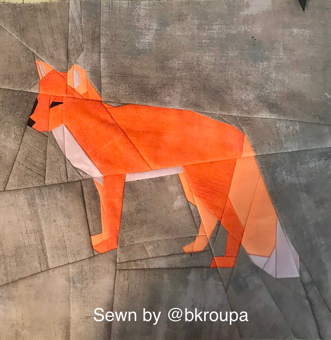 Fox Foundation Paper Pieced Quilt Pattern PDF Download - Arctic Animal ...