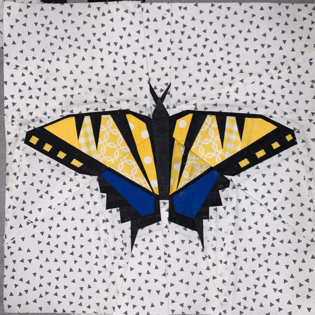 Eastern Tiger Swallowtail Butterfly Quilt Foundation Paper Pieced ...