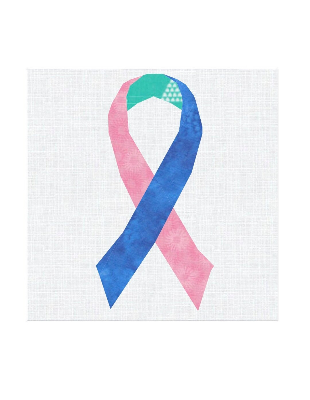 Support Ribbon Foundation Paper Pieced Quilt Pattern - Etsy