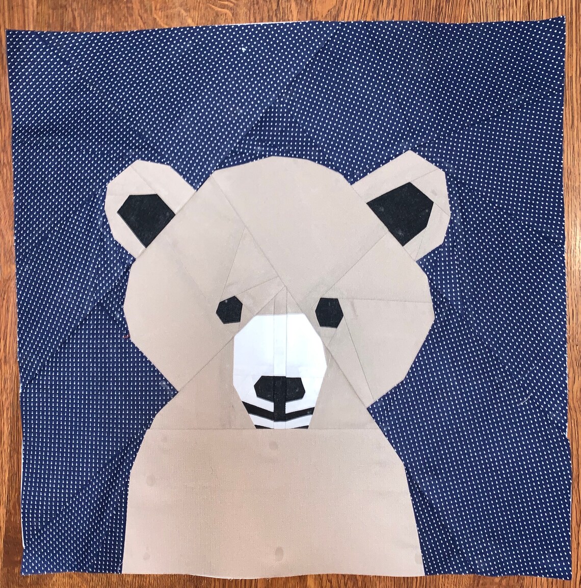 Bear Portrait Foundation Paper Pieced Quilt Pattern - Etsy