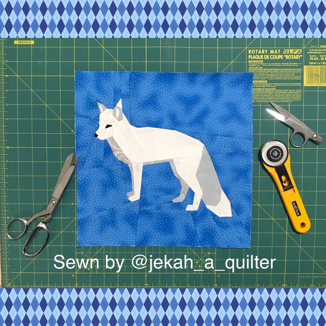 Fox Foundation Paper Pieced Quilt Pattern PDF Download - Arctic Animal ...