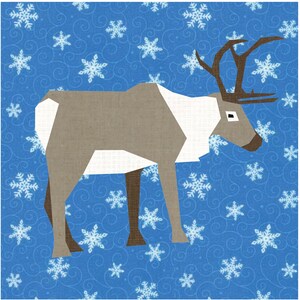 Reindeer Foundation Paper Pieced Quilt Pattern PDF Download - Arctic ...