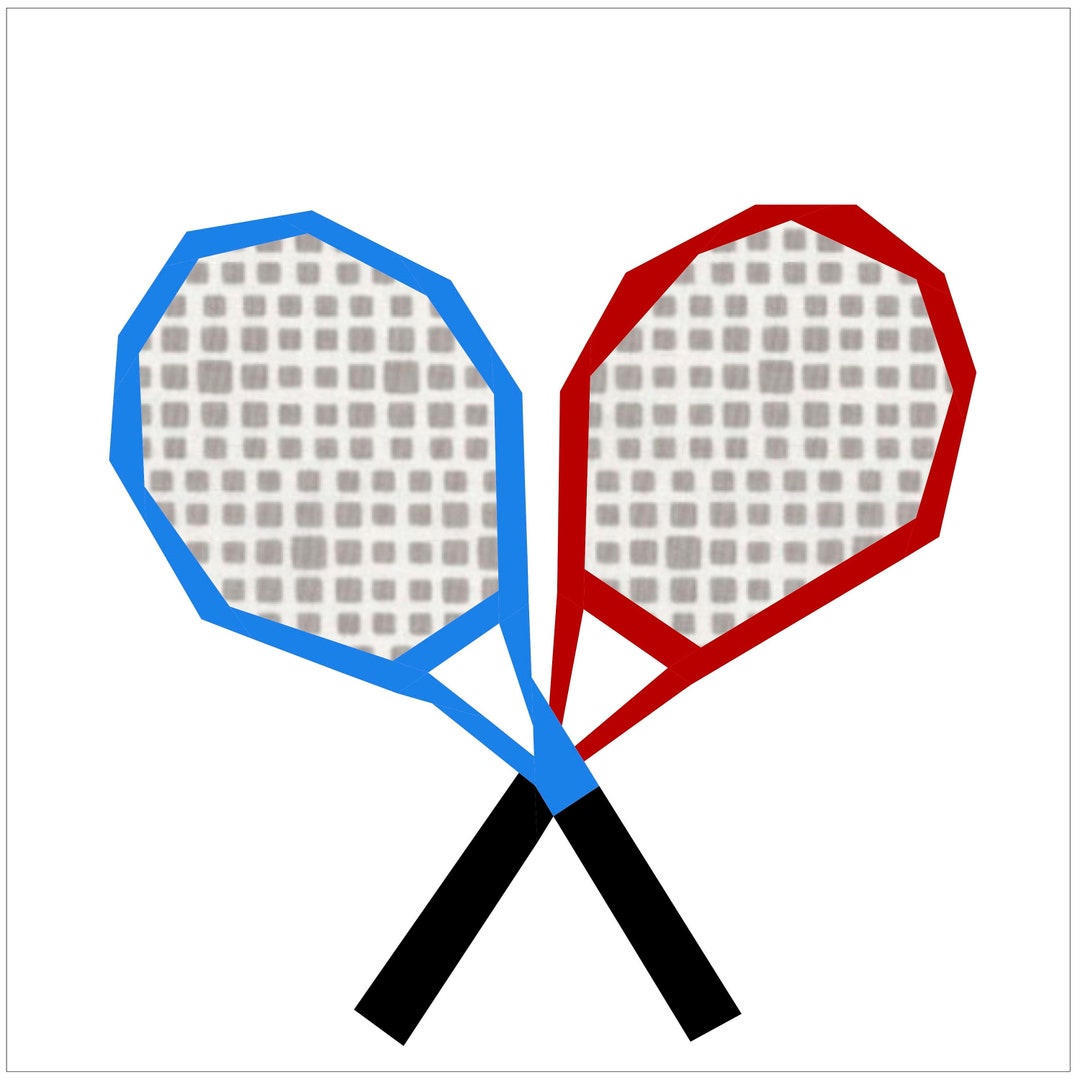 Tennis Racket - Let's Play Collection - Foundation Paper Pieced Quilt ...