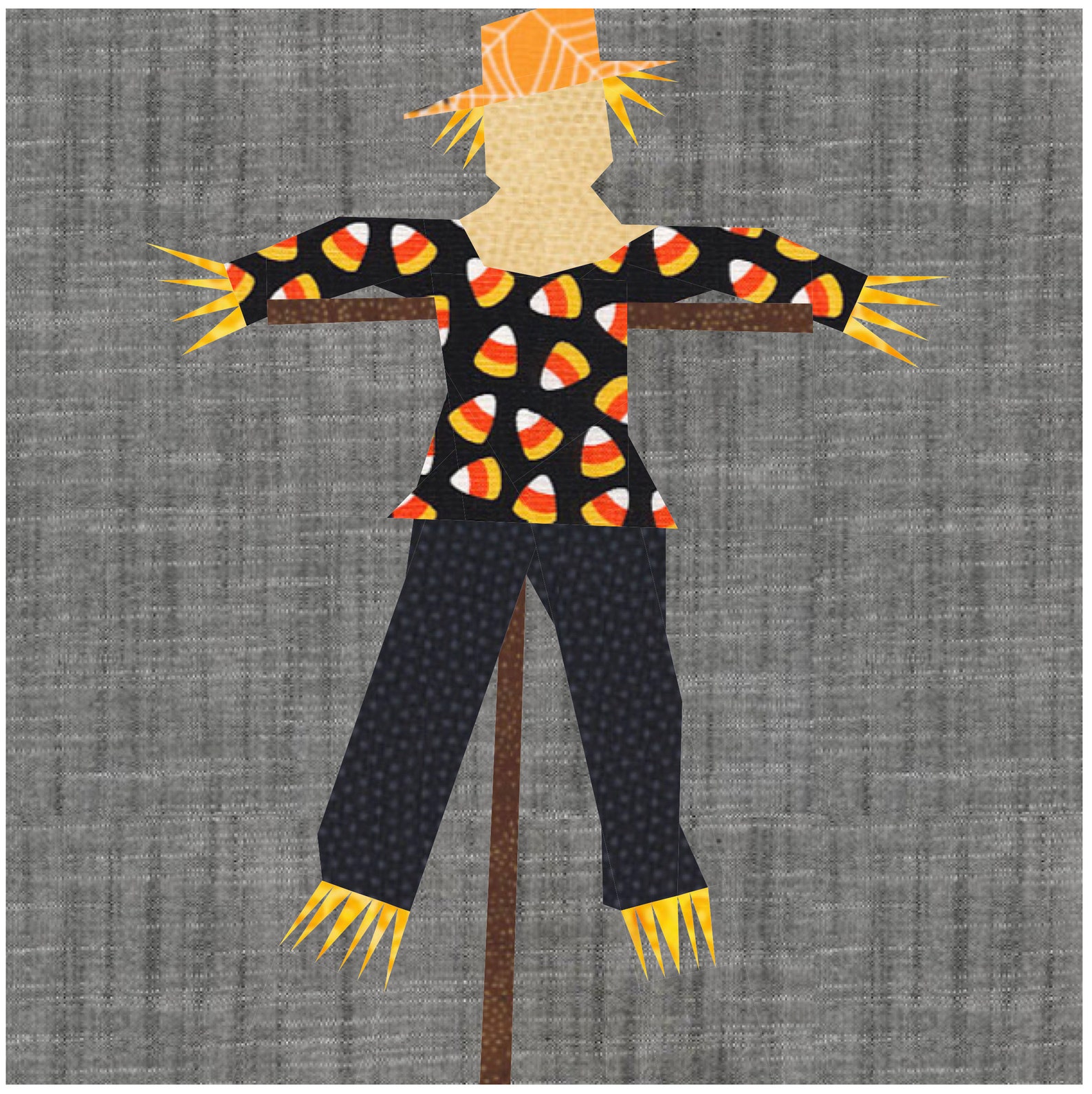 Scarecrow Foundation Paper Piecing Quilt Pattern Fall - Etsy