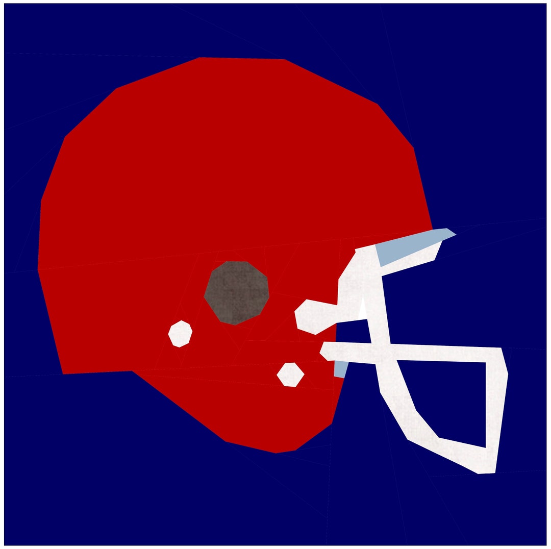 Football Helmet - Let's Play Collection - Foundation Paper Pieced Quilt ...