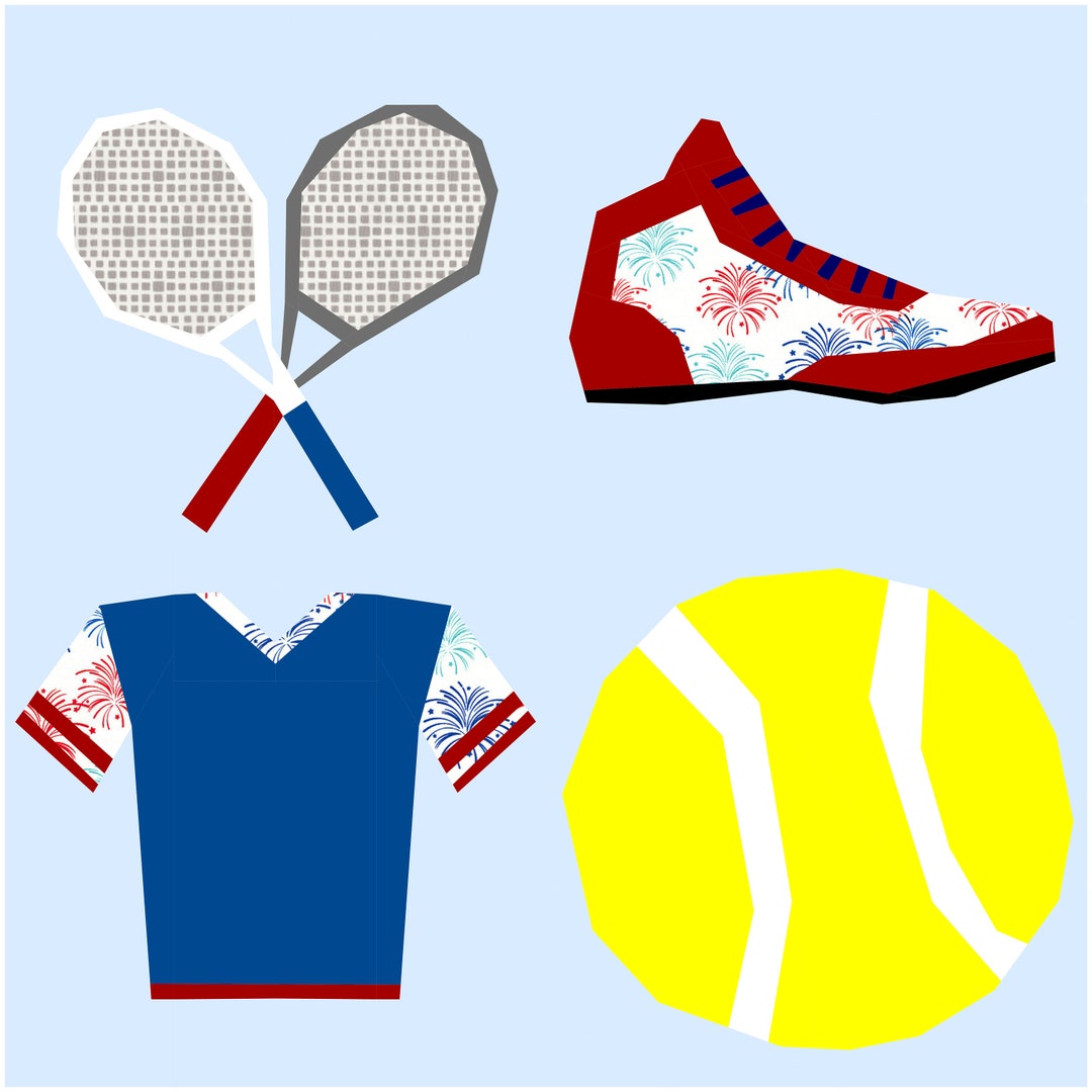 Tennis Blocks Bundle - Let's Play Collection - Foundation Paper Pieced ...