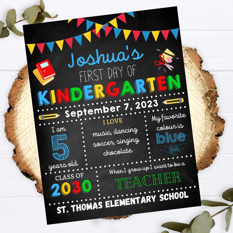 Editable School Sign - Etsy