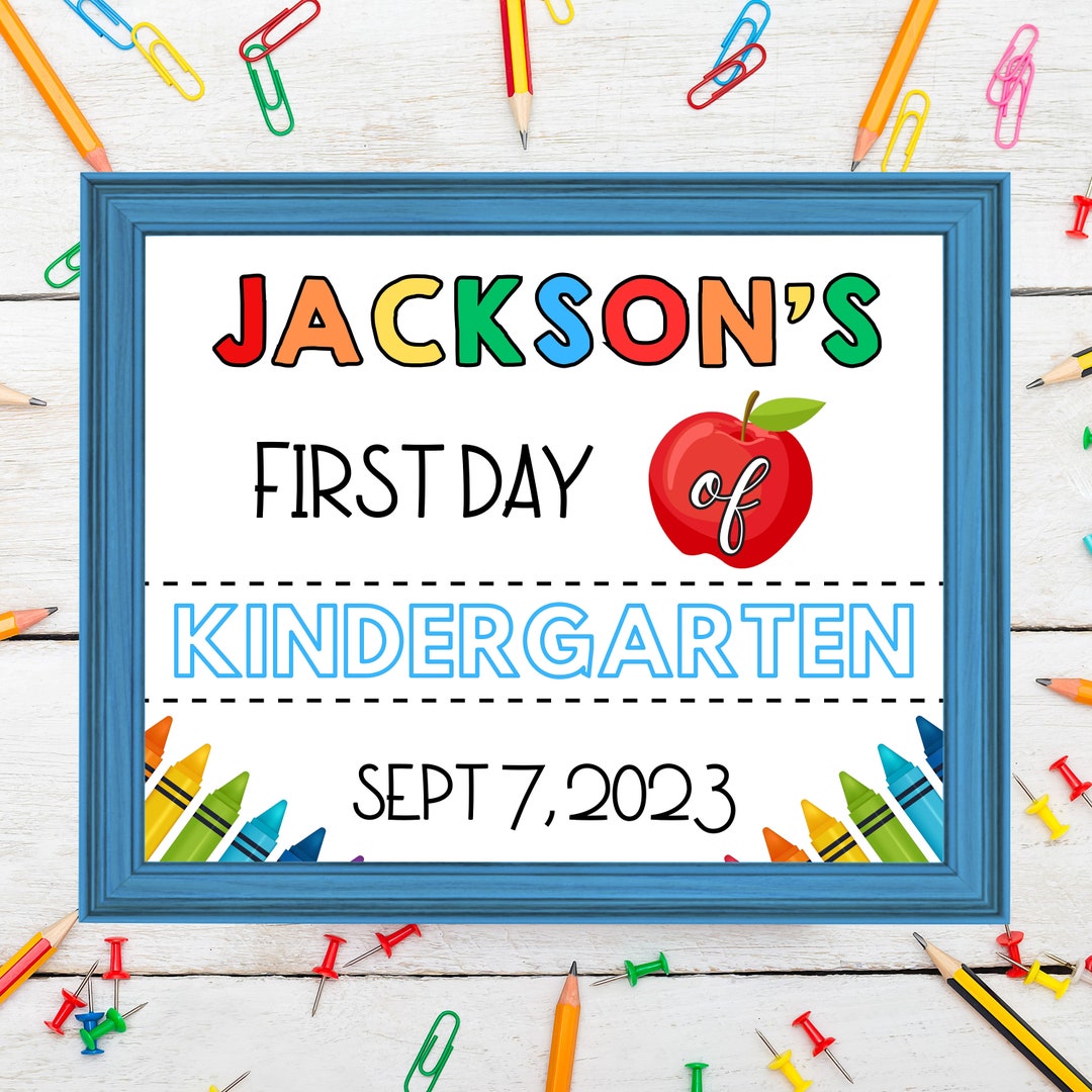 Editable First Day of School Sign, Printable School Sign, First Day ...