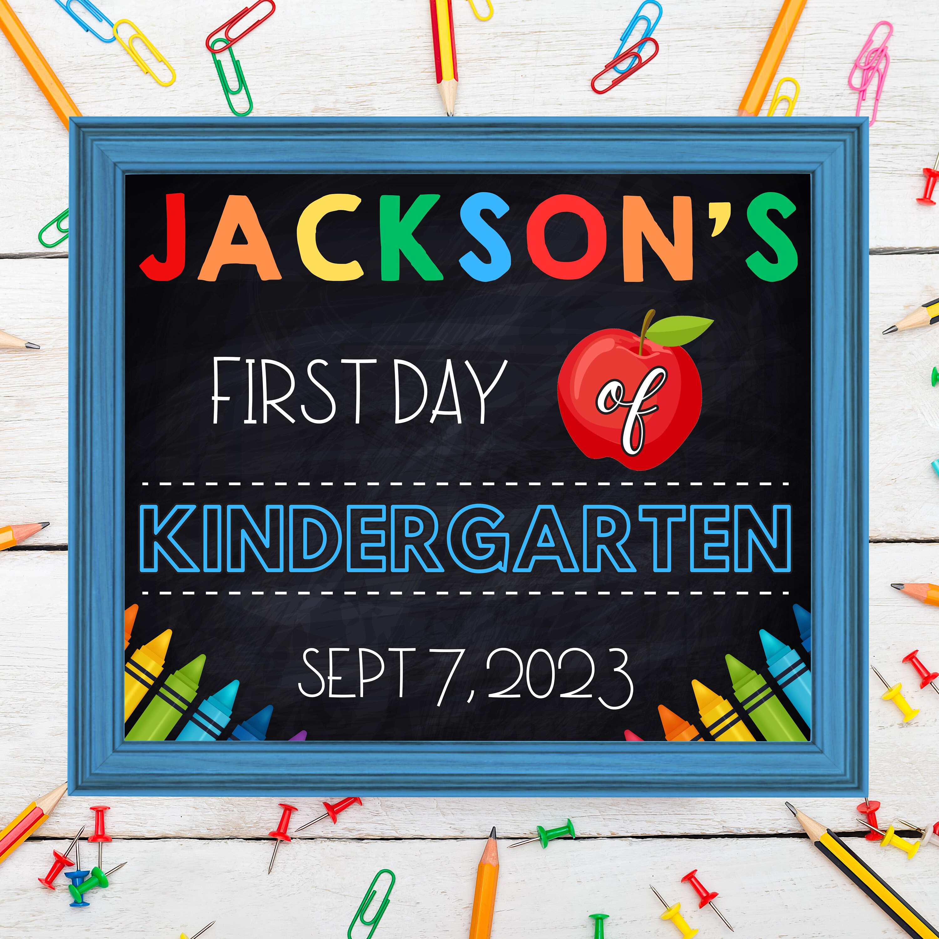 Editable First Day of School Sign, Printable School Sign, First Day ...