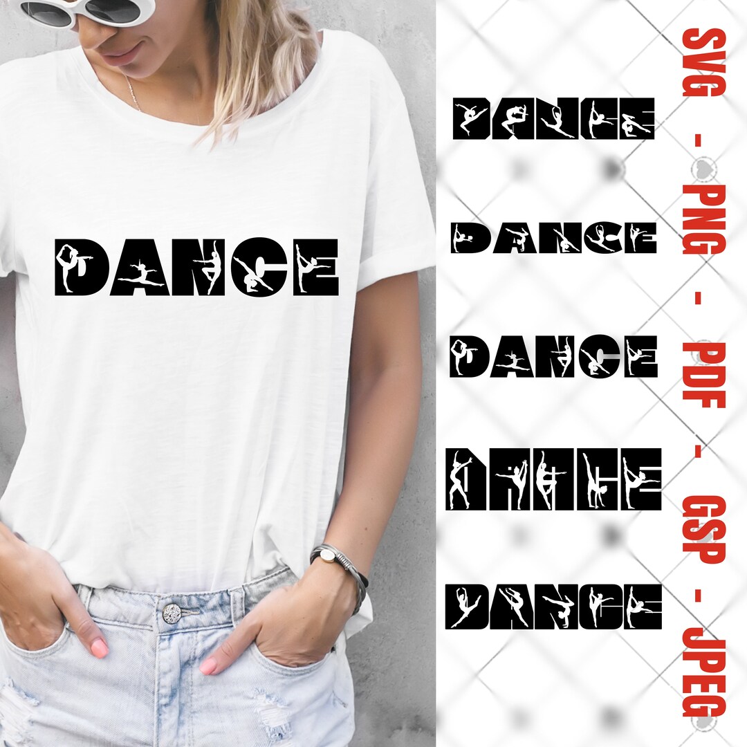 Dance SVG, DANCE Cut File for Silhouette Studio and Cricut, Dance Font ...