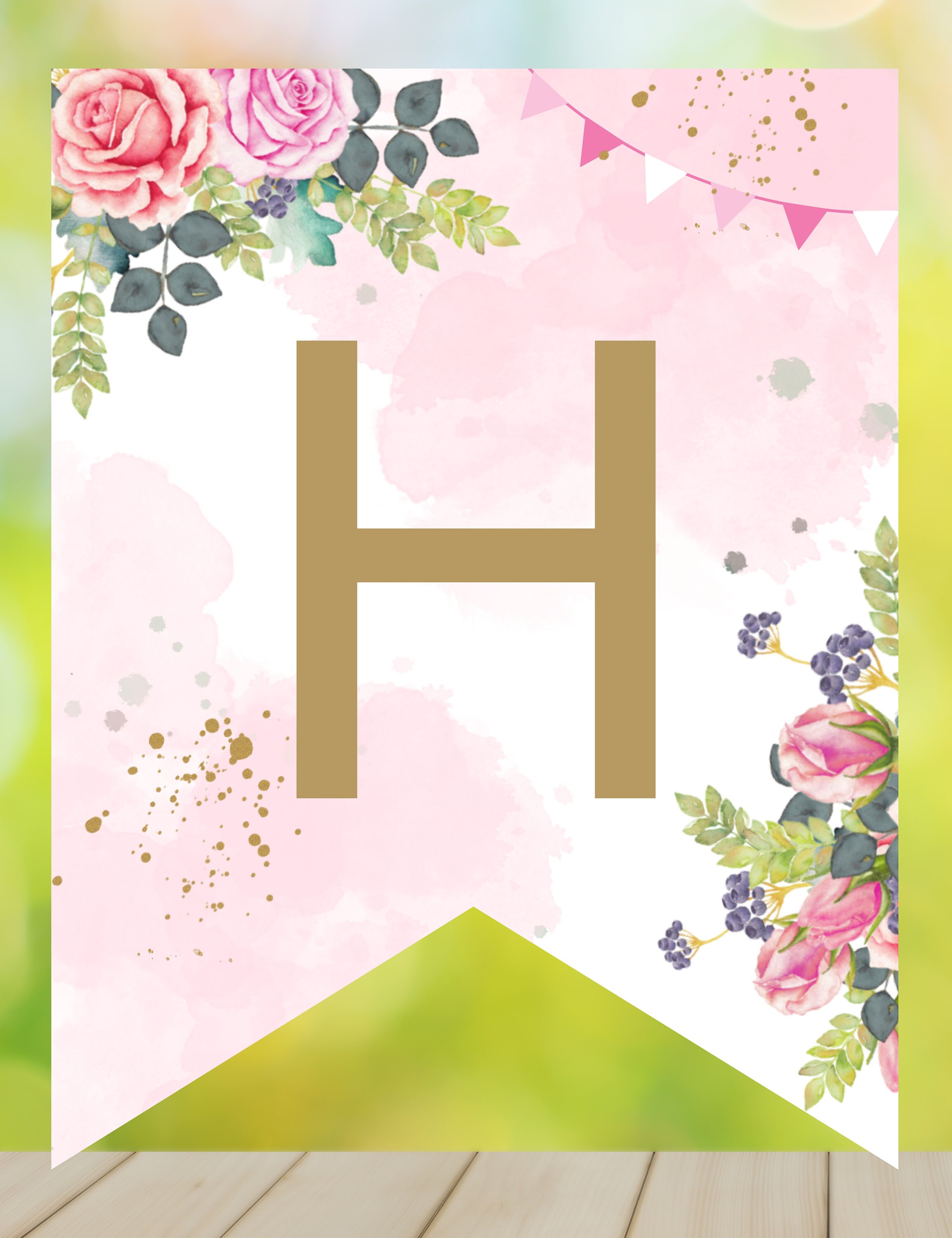 Editable Saddle up Birthday Banner, Girl Horse Birthday, Watercolor ...