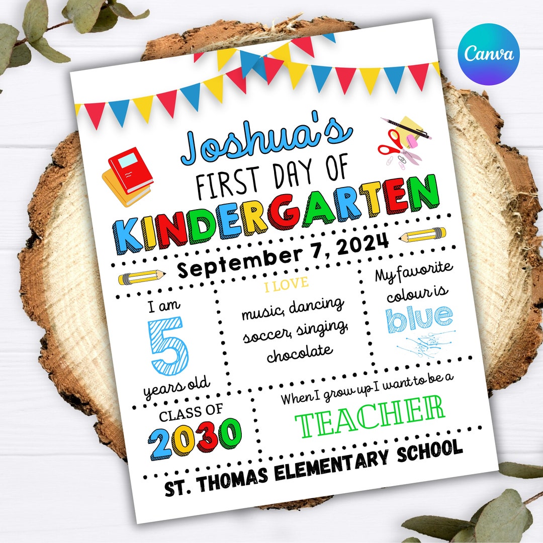 Editable FIRST Day, LAST Day of School Sign, Printable School Sign ...