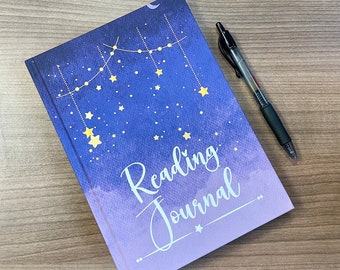 Cat Reading Journal, Cute Printable Book Planner, Booktok Merch and ...