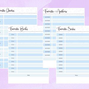 Reading Journal, Cute Printable Book Planner, Booktok Merch and ...