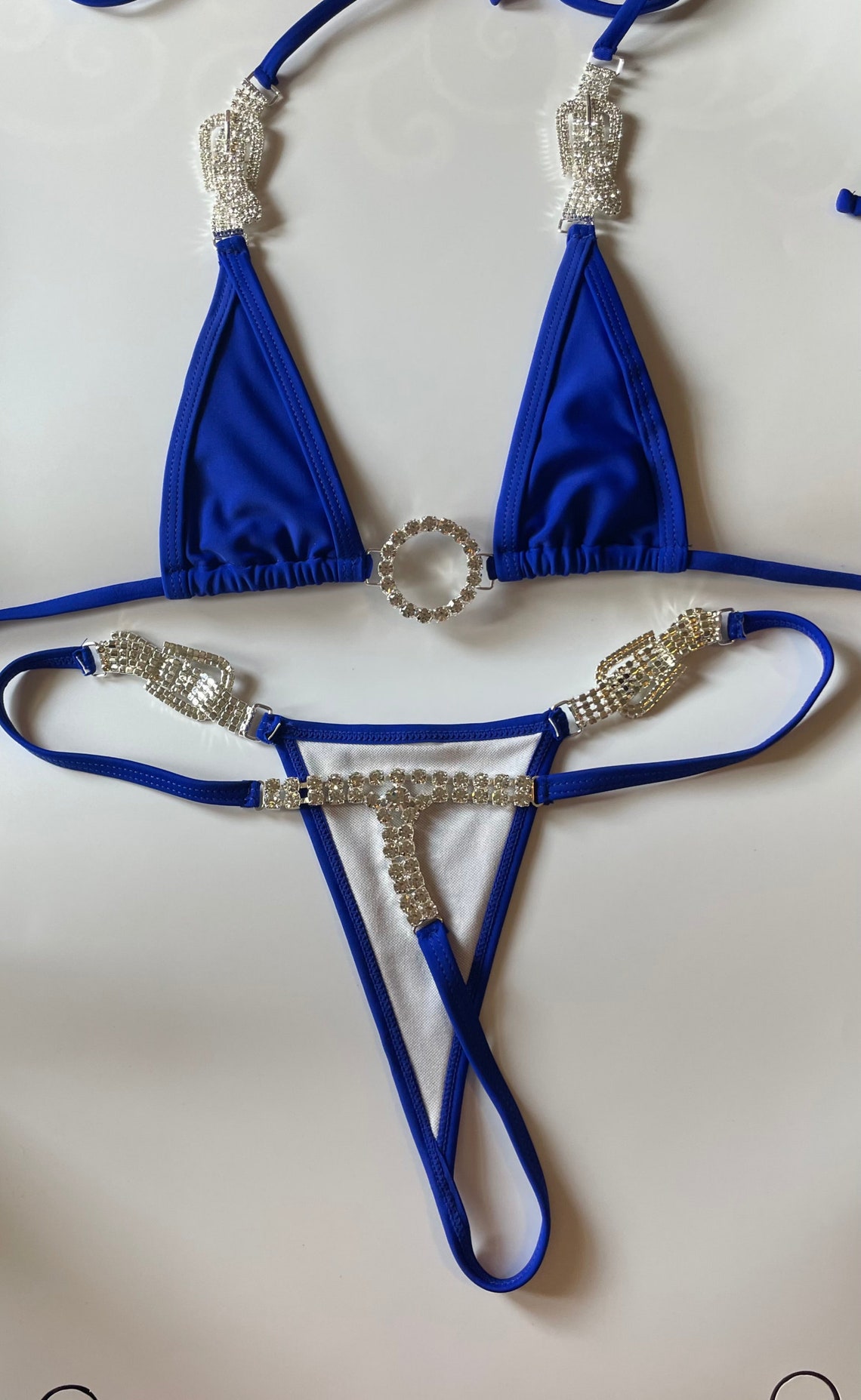 Sexy Micro Thong Swimwear/ Royal Blue Bikini Set/ Women Swimwear ...