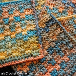 TWEEDLEDEE TWEED Crochet Square Pattern | Interlocking Block Stitch ...