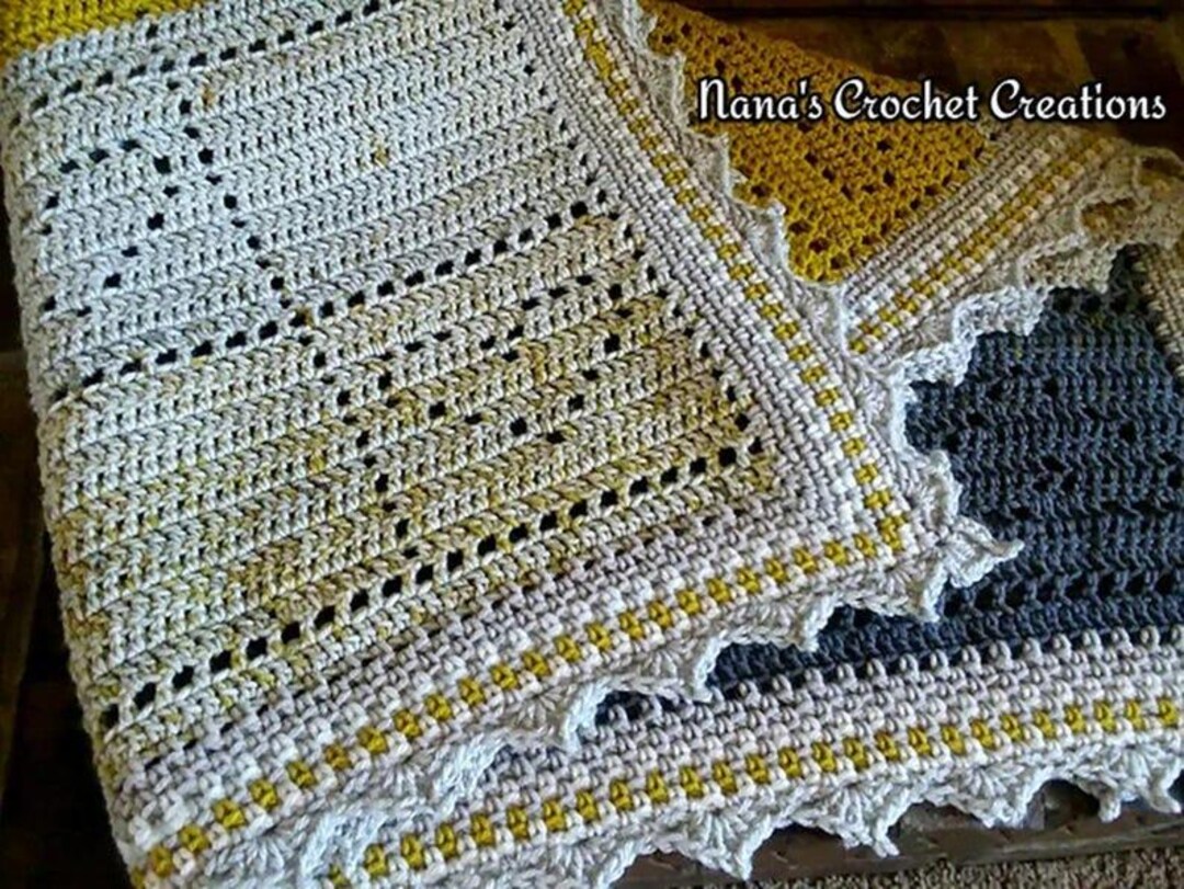 Filet Crochet Blanket Patterns: Nana's "oldies but Goodies" Bundle (PDF ...