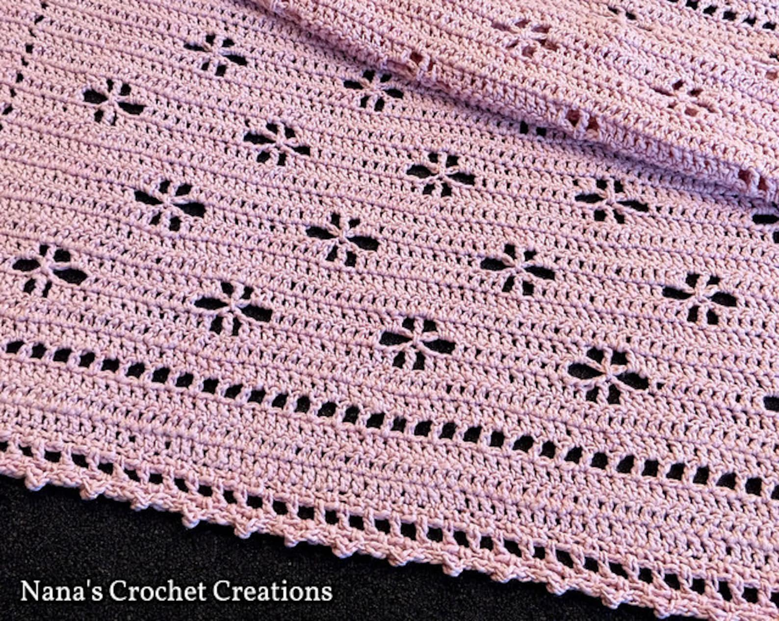 Filet Crochet Flower Blanket Pattern Bundle: 5 PDF Patterns - Etsy