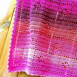 Filet Crochet Flower Blanket Pattern Bundle | FIVE Patterns Included ...