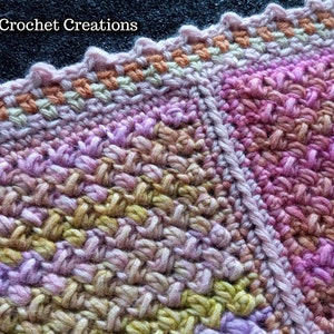 Baby Bean Blocks - Crochet Square Pattern: Textured Afghan Block (PDF ...