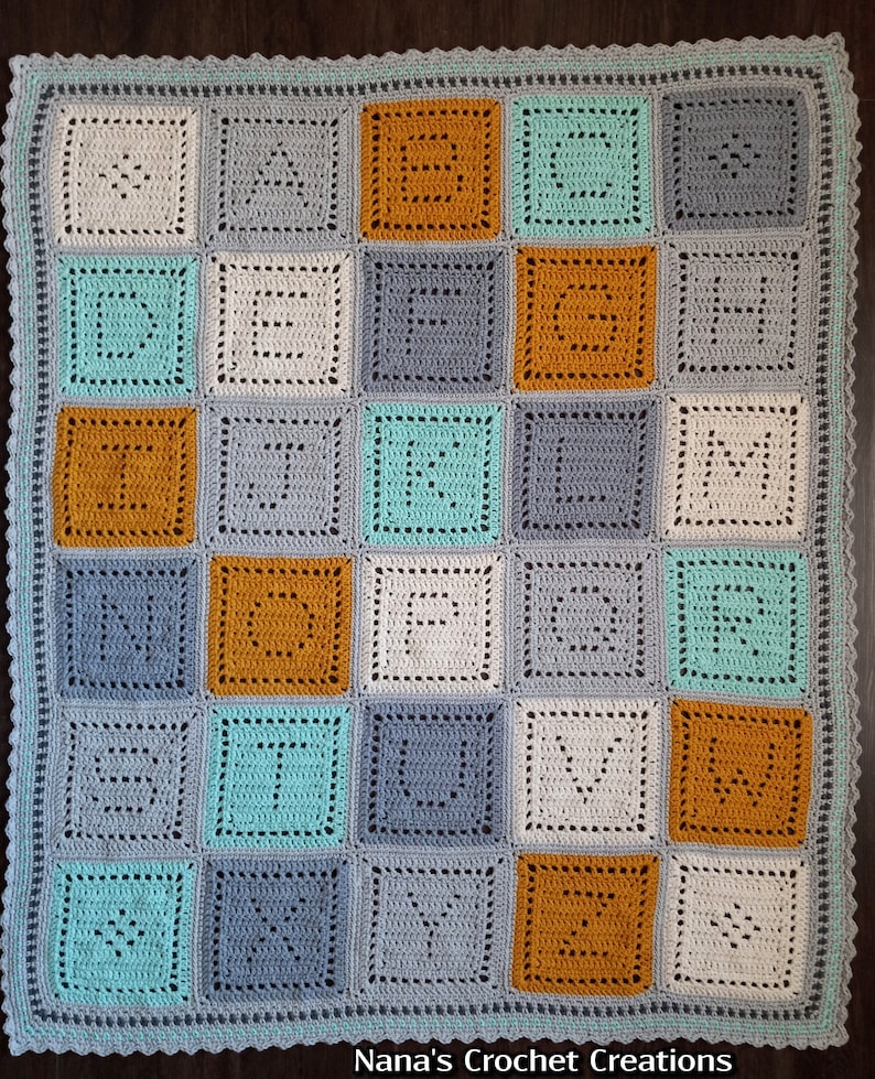 ABC BLOCKS Filet Crochet Pattern Filet Crochet Alphabet - Etsy