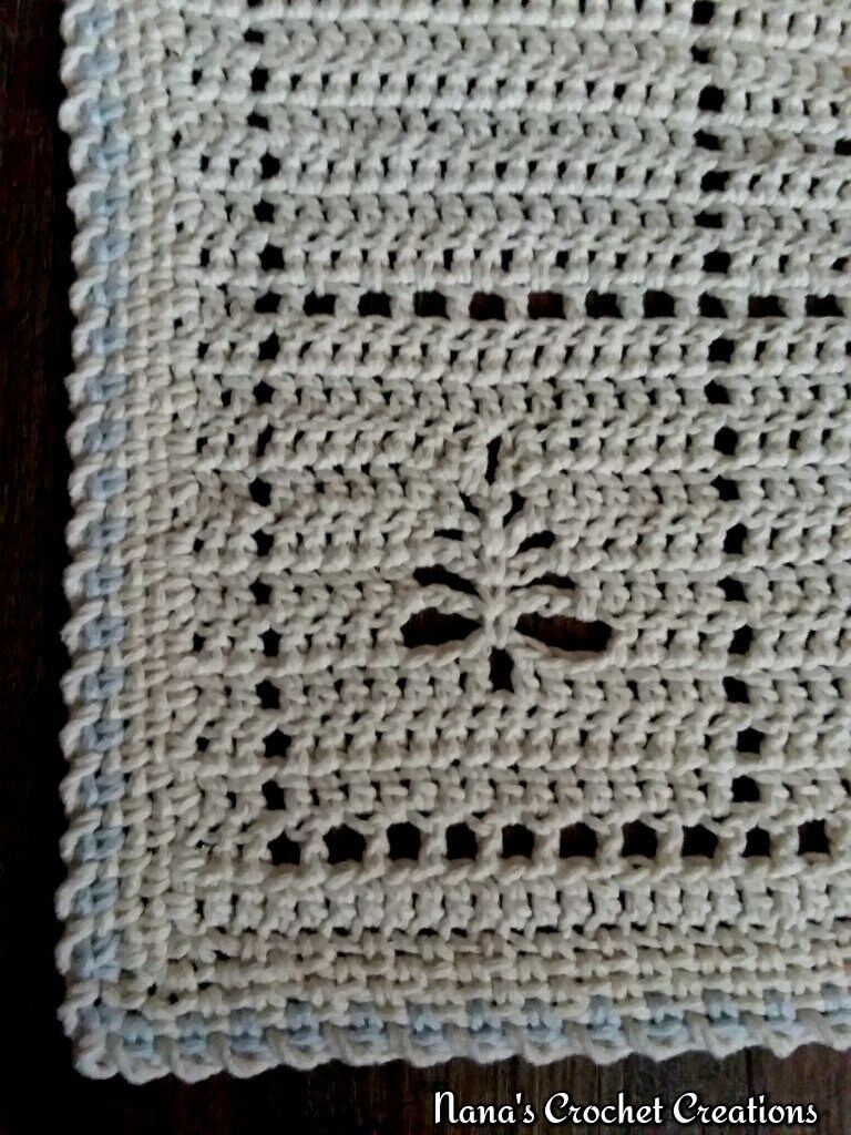 WINTER - Filet Crochet Pine Tree Blanket Pattern (digital Download) - Etsy