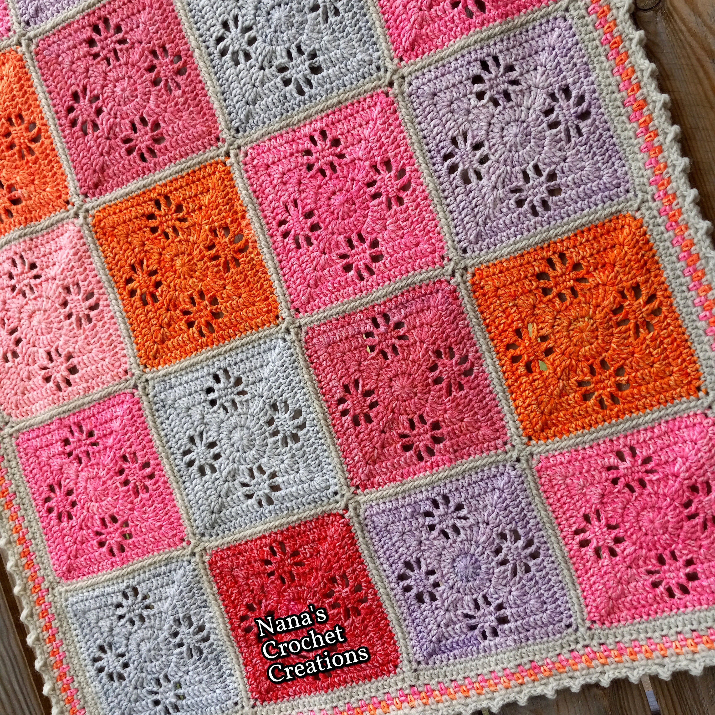 Peppermint Candy Crochet Square Pattern: Afghan/blanket Motif (PDF ...