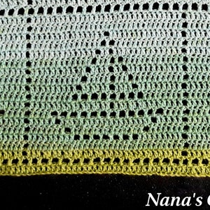 Smooth Sailing Blanket Filet Pattern Filet Crochet Blanket Pattern ...