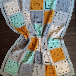 ABC BLOCKS | Filet Crochet Pattern | Filet Crochet Alphabet Square ...