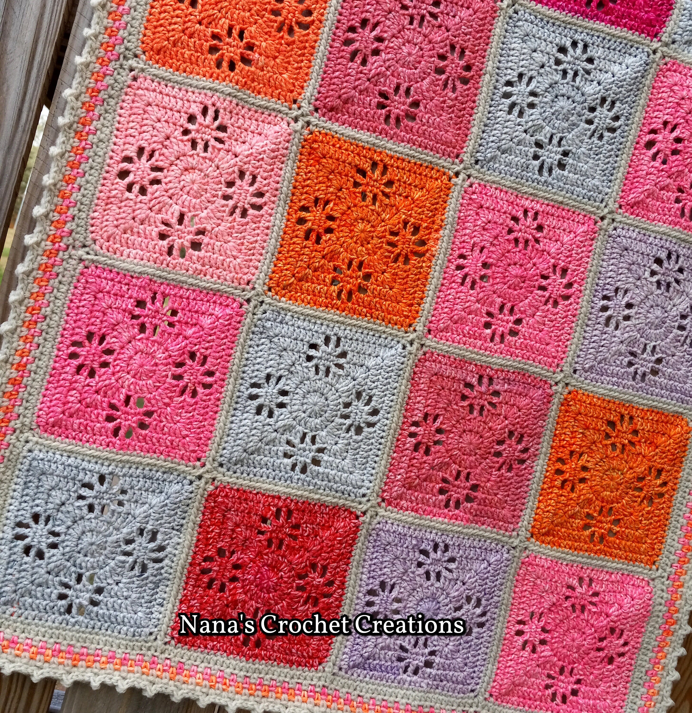 Peppermint Candy Crochet Square Pattern: Afghan/blanket Motif (PDF ...