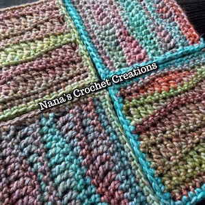 Any Which Way(ve) Square | CROCHET SQUARE PATTERN | Wave Stitch Square ...