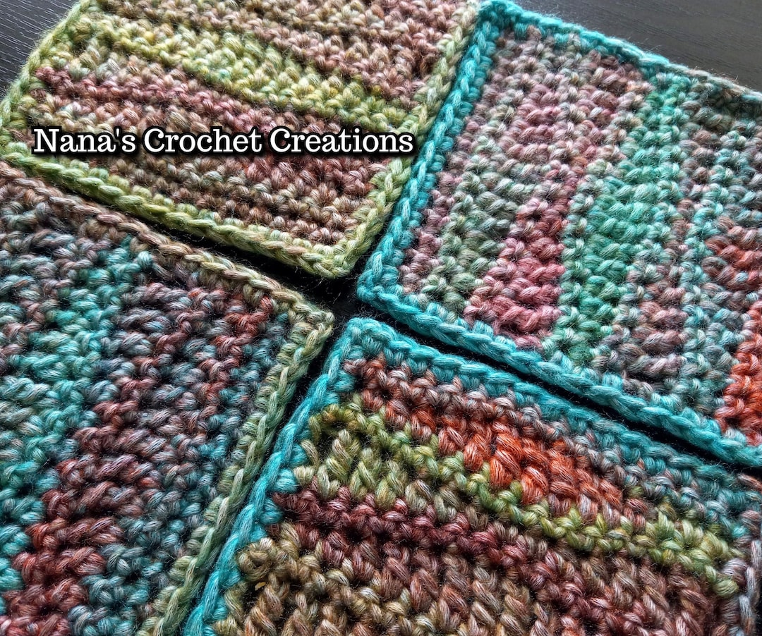 Any Which Way(ve) Square | CROCHET SQUARE PATTERN | Wave Stitch Square ...