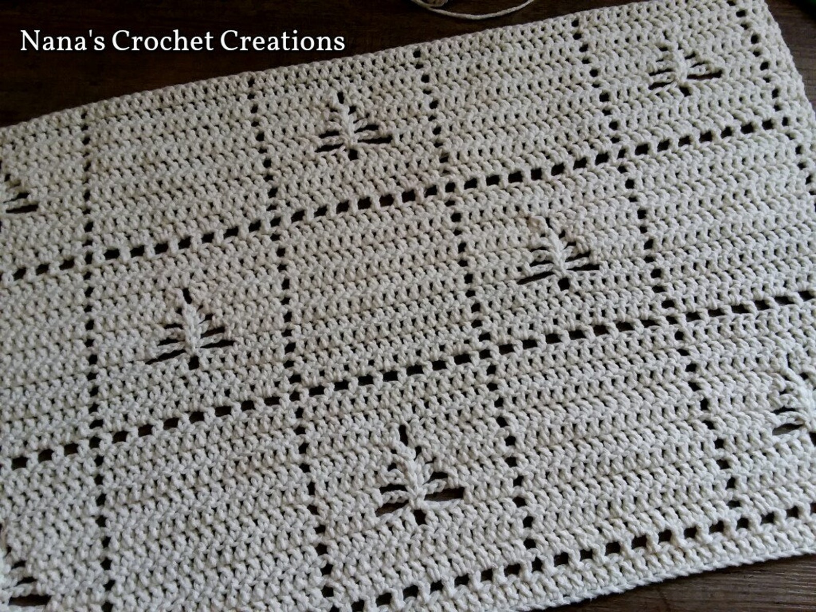 WINTER - Filet Crochet Pine Tree Blanket Pattern (digital Download) - Etsy