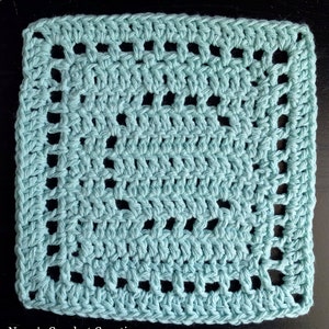 ABC BLOCKS | Filet Crochet Pattern | Filet Crochet Alphabet Square ...