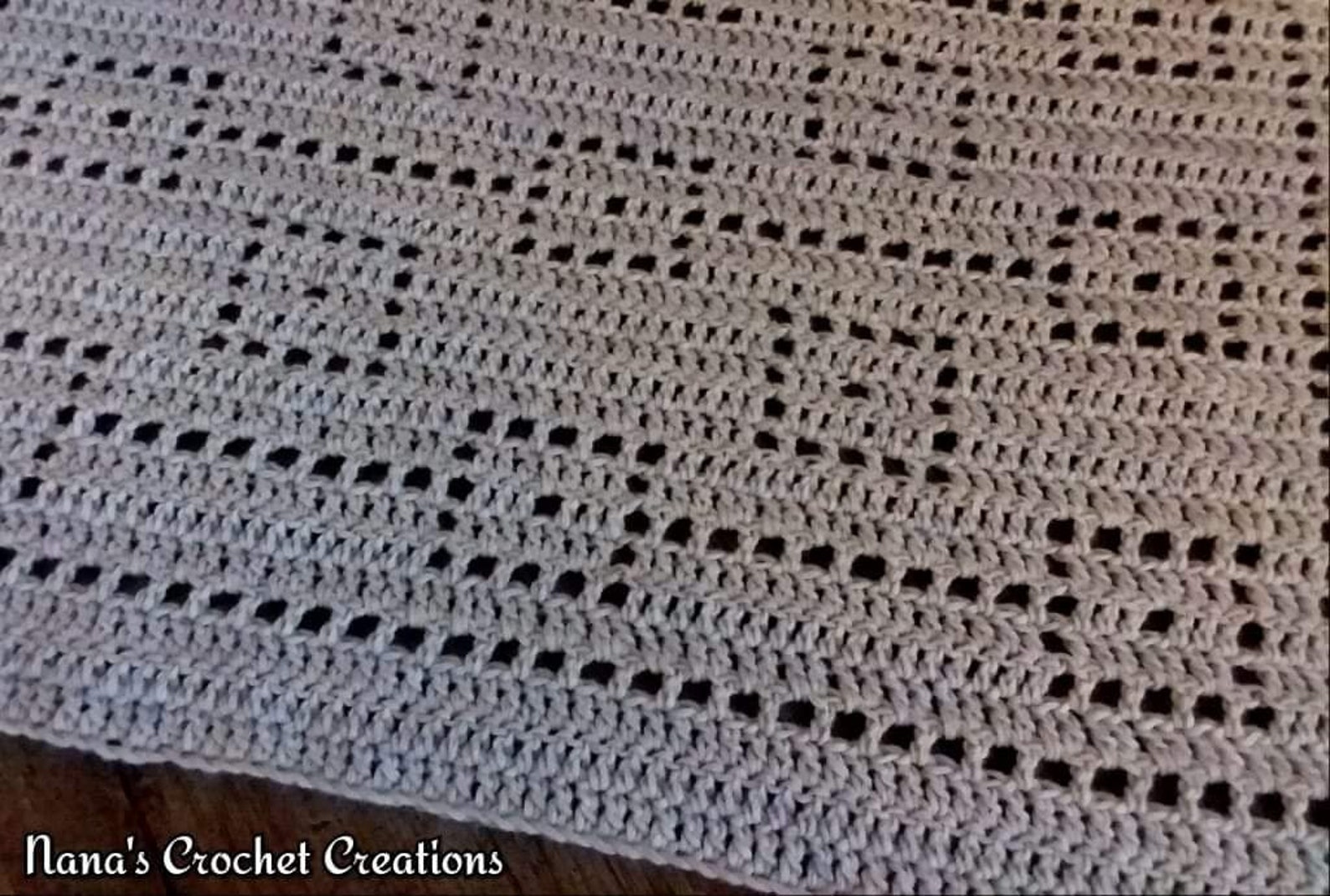 Geo Blanket Filet Pattern Filet Crochet Blanket Pattern - Etsy