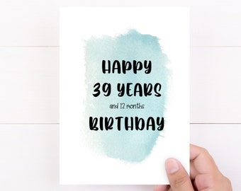 You're Not 39 Funny 39th Birthday Card 39th Birthday - Etsy