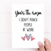 Work Friends, Funny Cards, Coworker Gift, Sarcastic Cards, Co-worker ...