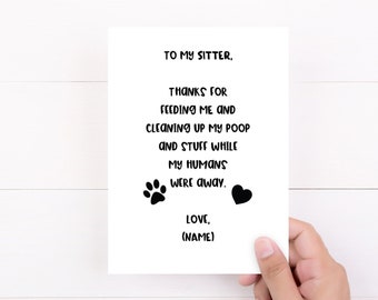 Dog Thank You Card - Etsy