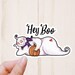 Hey Boo Sticker Cute Ghost Sticker Halloween Stickers Funny - Etsy