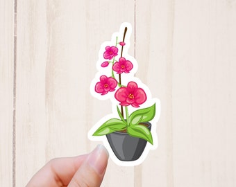 Orchid Sticker - Etsy