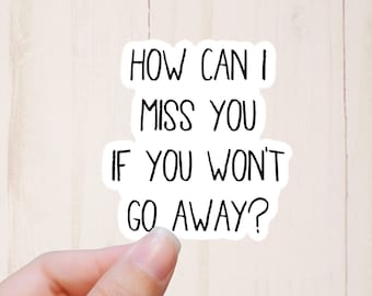 I Miss You Sticker - Etsy