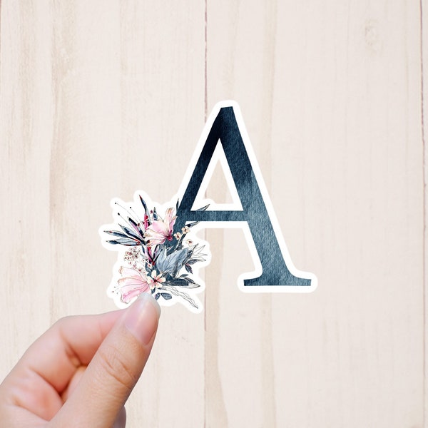 Initial Stickers - Etsy