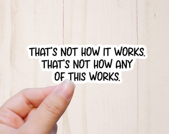Funny How Sticker - Etsy